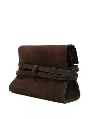 Moschino Buckle-detail Cross Body Bag - Brown