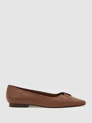 Women's Leather Ballerina Flats