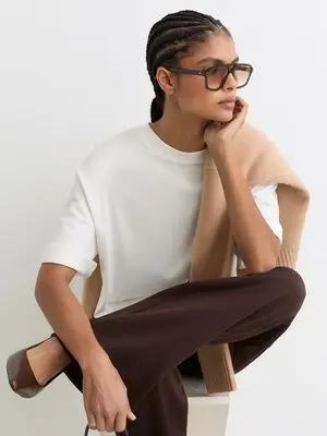 Reiss Ribbed T-shirts For Women