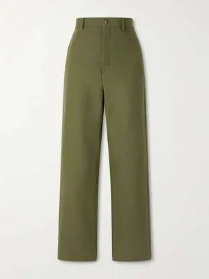 Wardrobe.NYC Cotton-drill Straight-leg Pants - Beige