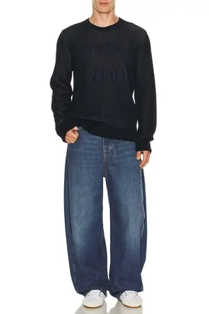 Givenchy Crewneck Sweater With Ottoman Detail - Dark Navy