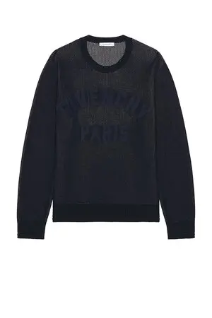 Givenchy Crewneck Sweater With Ottoman Detail - Dark Navy