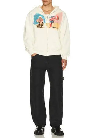 ONE OF THESE DAYS Mornings First Remark Zip Up Hoodie