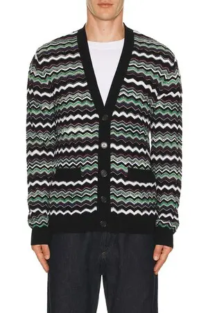 Missoni Buttoned Cardigan - Blue & Green Tones