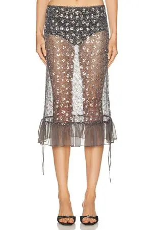 SIEDRES Rosalie Metallic Skirt