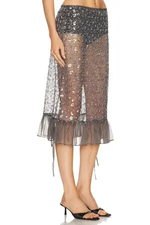 SIEDRES Rosalie Metallic Skirt