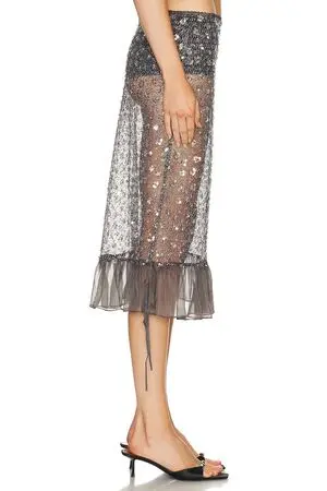 SIEDRES Rosalie Metallic Skirt