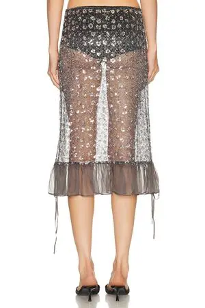 SIEDRES Rosalie Metallic Skirt