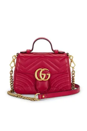 Gucci Gg Marmont Handbag - Red