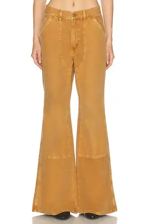 Polo Ralph Lauren Flare Canvas Pant - Dark Beech