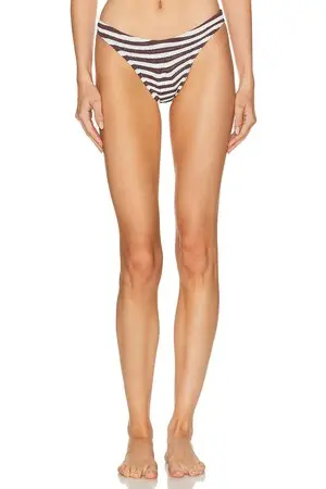 Bond Eye Sign Bikini Brief - Sable Dot Stripe