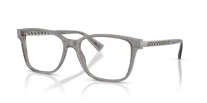 Versace Full Rim Square Eyeglasses - Opal Grey