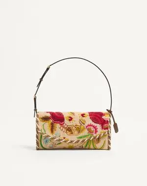 Valentino Garavani Embroidered Small Shoulder Bag Multicolour