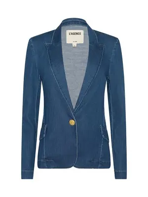 L'Agence Baldwin Denim Blazer