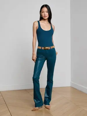 L'Agence Nica Scoopneck Bodysuit - Deep Teal