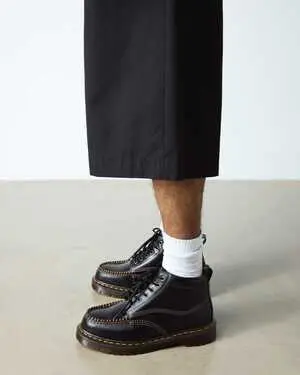 Dr. Martens Lowell Chukka Moc Toe Leather Ankle Boots - Black