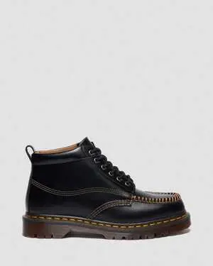 Dr. Martens Lowell Chukka Moc Toe Leather Ankle Boots - Black