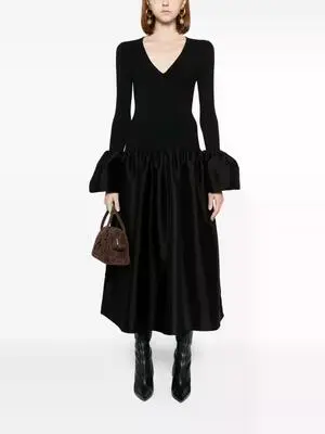 Cynthia Rowley Flared-sleeve Dress - Black