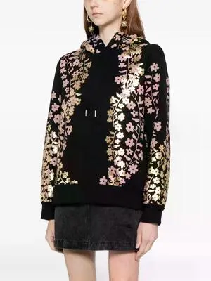 Cynthia Rowley Foil-print Hoodie