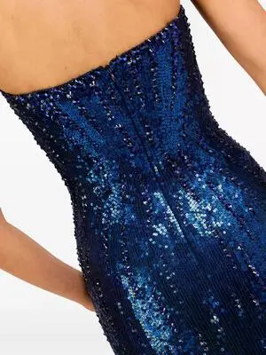 Jenny Packham Sarai Sequin-embellished Maxi Dress - Blue