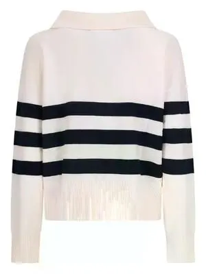NOTSHY Irina Striped Polo-collar Sweater