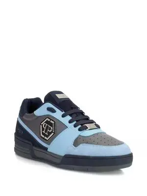 Philipp Plein P-force 78 Leather Sneakers - Blue