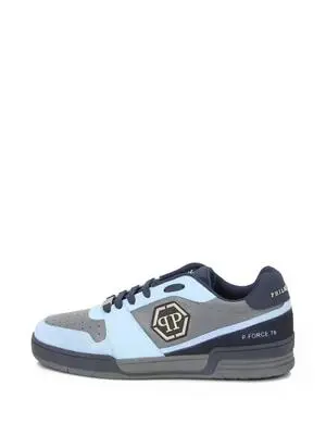 Philipp Plein P-force 78 Leather Sneakers - Blue