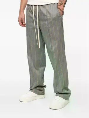 HAMZA Striped Drawstring-fastening Track Pants