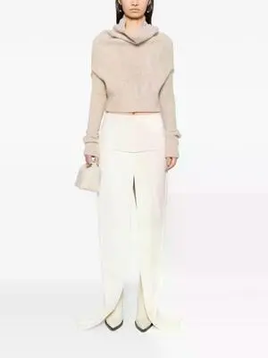 Rick Owens Sliced Skirt - Neutrals