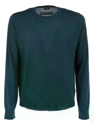 Zegna Cashseta Crew-neck Sweater - Green