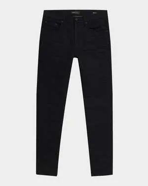 PURPLE BRAND Skinny Stretch Jeans - Black Raw2