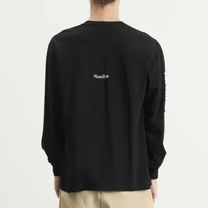 NEIGHBORHOOD Ls-1 Distorted Logo Long Sleeve T-shirt - Black