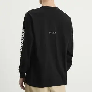 NEIGHBORHOOD Ls-1 Distorted Logo Long Sleeve T-shirt - Black