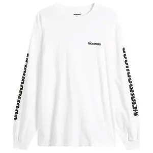 NEIGHBORHOOD Ls-1 Distorted Logo Long Sleeve T-shirt - White