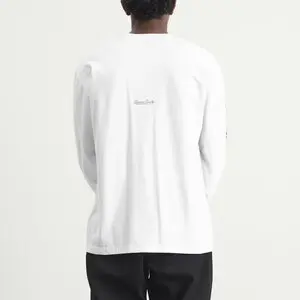 NEIGHBORHOOD Ls-1 Distorted Logo Long Sleeve T-shirt - White