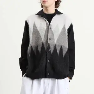 Comme Des Garçons Diamond Knit Polo