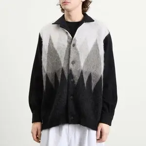 Comme Des Garçons Diamond Knit Polo