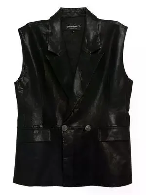 Cynthia Rowley Leather Waistcoat