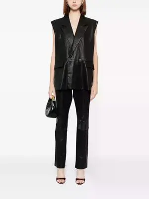 Cynthia Rowley Leather Waistcoat