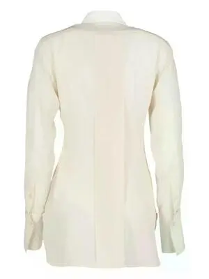 Victoria Beckham Contrast Placket Top