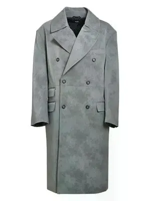 BREATH Wide-collar Double-breasted Coat