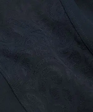 Lululemon Paisley Lace Overlay Tight 25 - True Navy