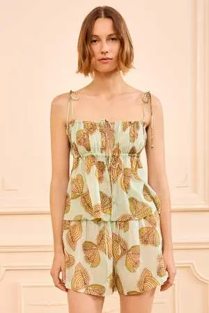 Ulla Johnson Tallulah Top Coverup - Water Blossoms
