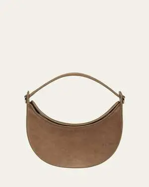 WE-AR4 The Eclipse Suede Crossbody Bag - Dune