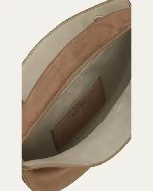 WE-AR4 The Eclipse Suede Crossbody Bag - Dune