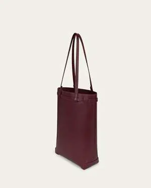 WE-AR4 Leather Tote Bag - Oxblood