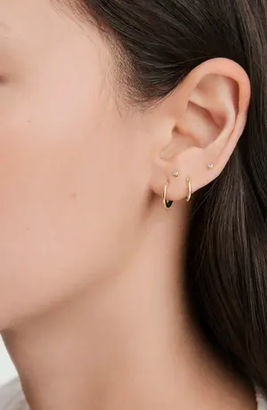 Mejuri Easy Huggie Hoop Earrings