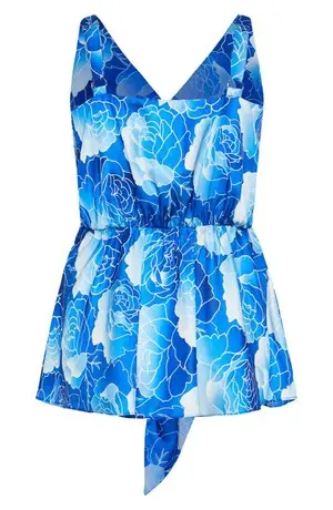 City Chic Serena Twist Floral Tank