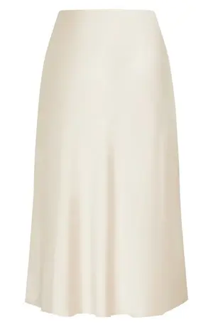 City Chic Miranda Midi Skirt - Cream