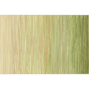 KAPLAN EARLY LEARNING COMPANY Sense Of Place Nature's Stripes Carpet4' X 6' Rectangle - Green